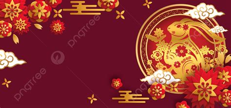 中国の旧正月春節 2023 卯年背景イラスト赤旧正月 中国の旧正月 卯年 2023 ゴールデン背景壁紙画像素材無料ダウンロード