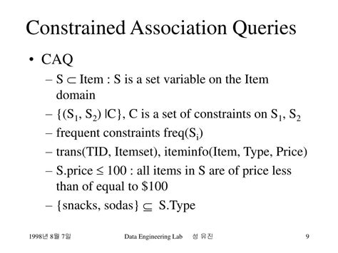 Ppt Exploratory Mining And Pruning Optimization Of Constrained