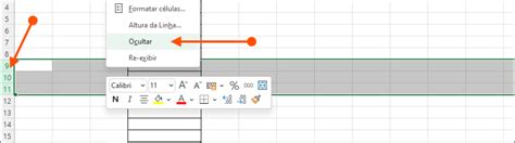 Como ocultar células linha e colunas não utilizadas no Excel Tudo Excel