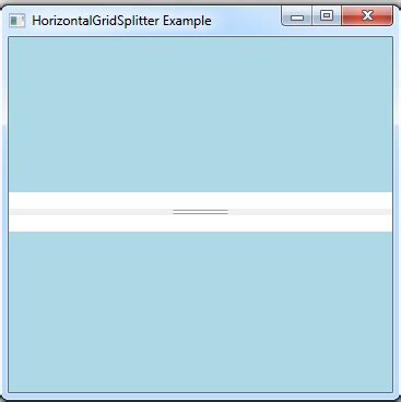 WPF How To Style Horizontal GridSplitter