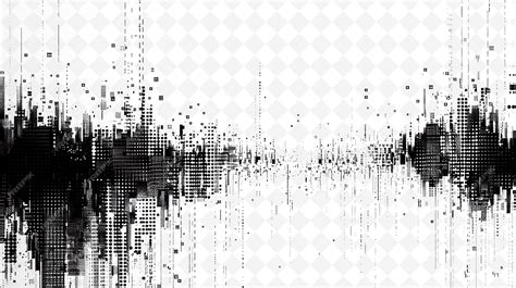 Premium Psd Png Pixelated Grid Glitch With Binary Code Patterns