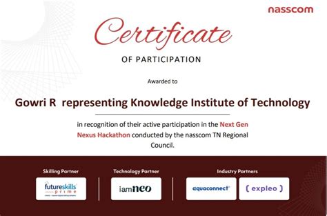 Gowri R On Linkedin Hackathon Nasscom Nextgennexus Innovation