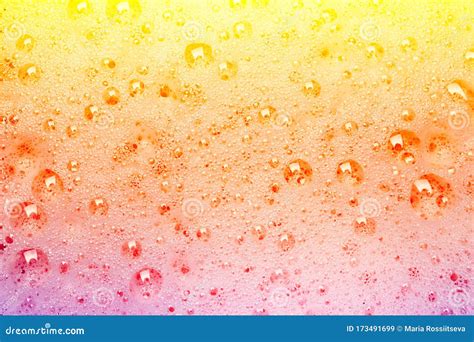 Rainbow Foam Baubles As Background Stock Image Image Of Effect Abstract 173491699