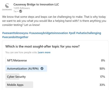 Causeway Bridge To Innovation Llc On Linkedin