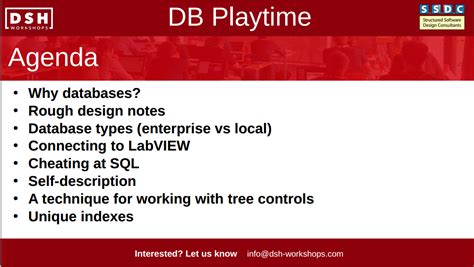 database playtime session follow up ni community