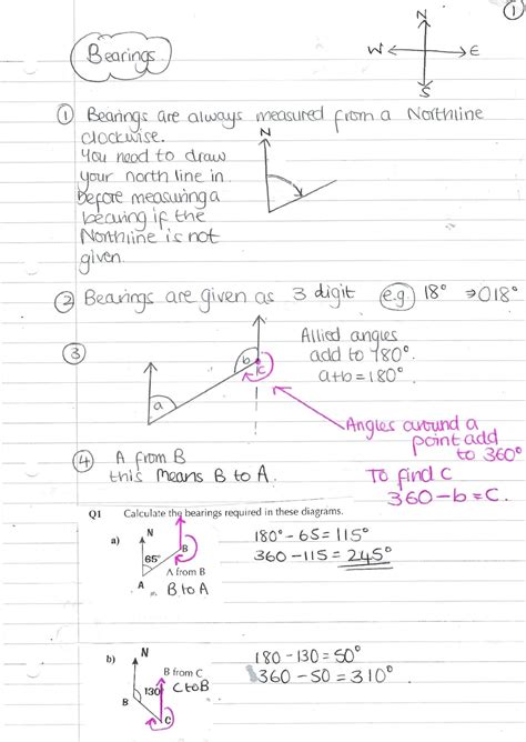 Simply Explained Fun With Bearings Easy Scale Drawing Maths Questions And Measurement Tips