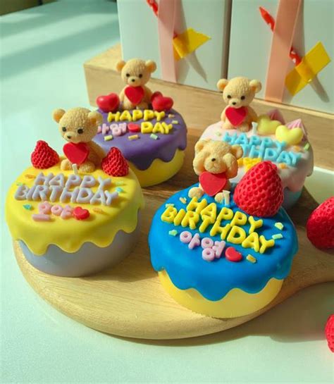 ️당일출고 ️ 생일선물 레터링 케이크캔들 친구생일선물 남자친구 기념일 이벤트선물 곰돌이 케이크 캔들 여자친구 응원 부모님 어버이