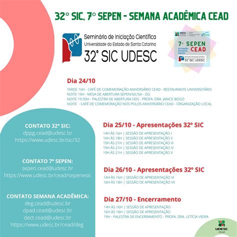 Notícia Udesc Cead realiza seminários de ensino pesquisa e extensão