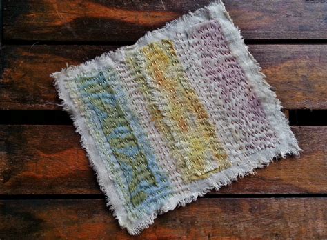 Japanese Boro Sashiko Slow Stitch Mending Patch Naturally Hand