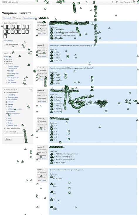 mouse click visualization of mouse tracking data from fig 11 where all