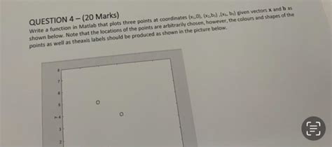 Solved Question 4 20 Marks Write A Function In Matlab
