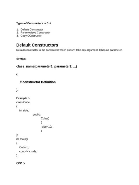 Constructor And Destructor Example Pdf Constructor Object