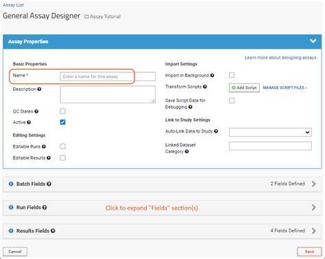 Design A New Assay Documentation