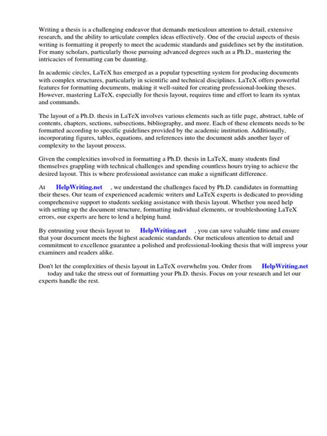 Layout Phd Thesis Latex Pdf Thesis Page Layout