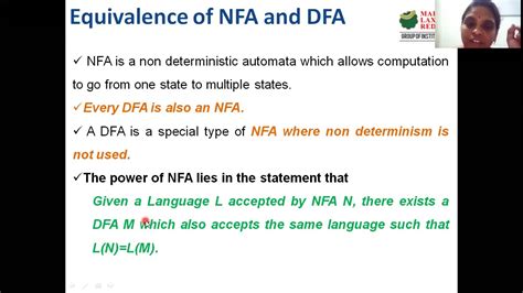 Lecture 16 Equivalence Of Nfa And Dfa Youtube