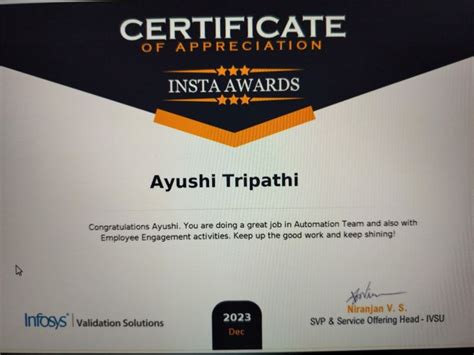 Ayushi Tripathi On Linkedin Infosys Workanniversary Softwaretesting