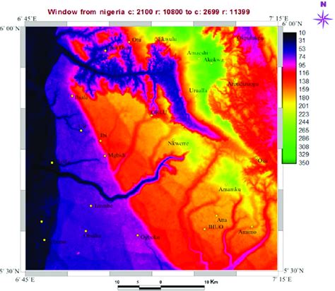 Digital Elevation Model Dem Map Download Scientific Diagram