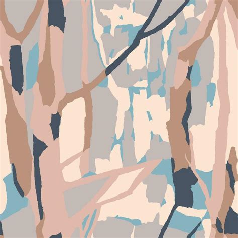 Vector Forest Tree Motif Illustration Seamless Repeat Pattern Digital