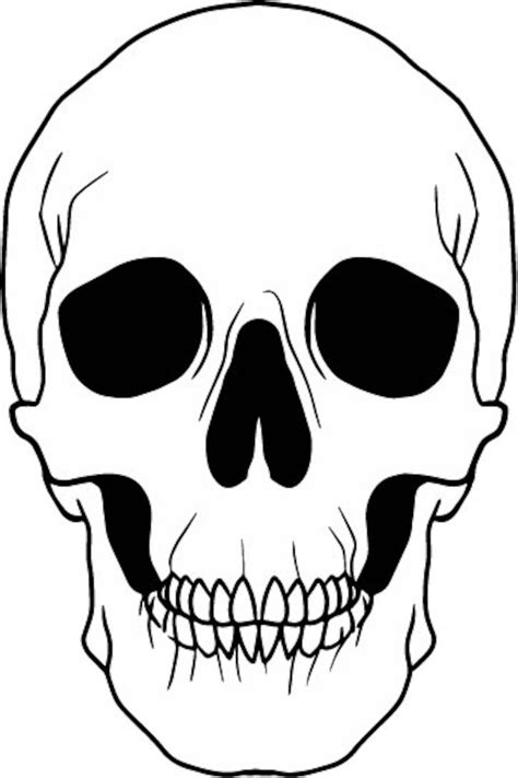 White Skull Svg File Skeleton Face Svg Gothic Skull Black And White