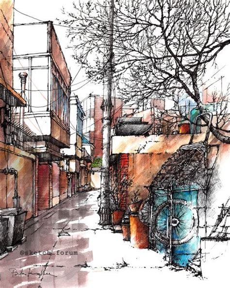 Sketcherarchitectartist🇰🇷 On Instagram ㆍ ㆍ 서계동 골목 ㆍ ㆍ ㆍ ㆍ 감성스케치