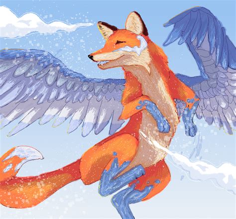 Pixilart Cloud Water Fox Bird By Yyyyeeeeeeeee