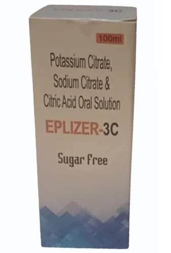 100ml Potassium Citrate Sodium Citrate Citric Acid Oral Solution At