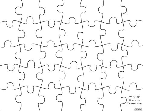 Jigsaw Puzzle Printable Template
