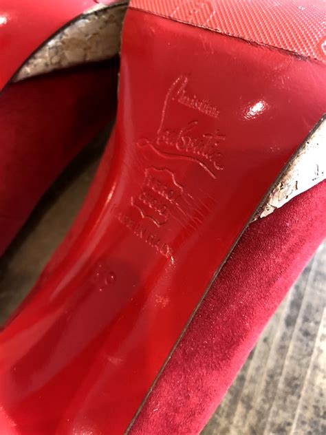 Christian Louboutin Pumps Red Suede With Cork Platf Gem
