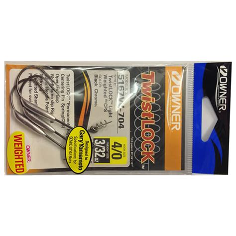 Owner Twistlock Light Weighted Hooks Weedless Hooks