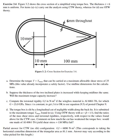 Solved Exercise 3 4 Figure 3 2 Shows The Cross Section Of A