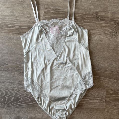 Vintage Jcpennys Lingerie Bodysuit No Flaws Size Depop