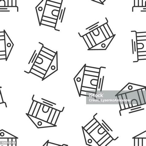 Ikon Bangunan Dalam Gaya Datar Ilustrasi Vektor Apartemen Pencakar