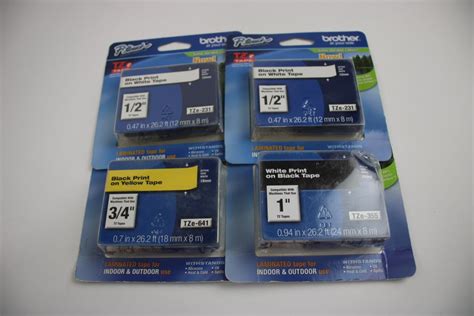 Brother P Touch Laminated Tape 8 Pieces Property Room