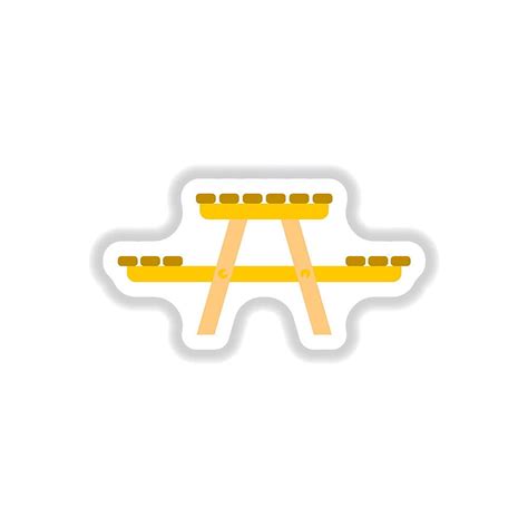 종이 스티커 스타일 캠핑 벡터 Eps Ai Uidownload