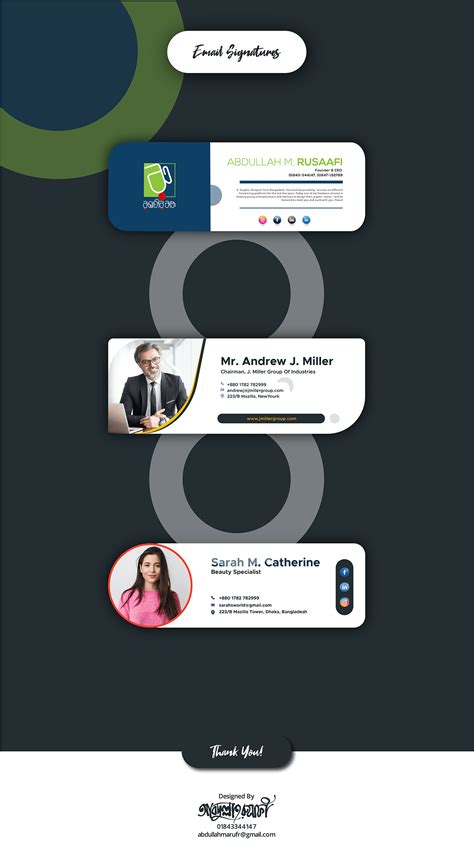 Html Email Signatures On Behance