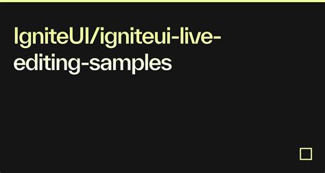 igniteui igniteui live editing samples codesandbox