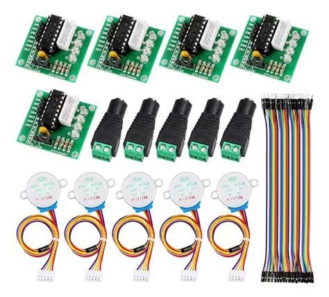 Motor Paso A Paso 28byj 48 5 Unidades Placa De Controlador Cuotas
