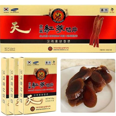Sliced Korean Red Ginseng 200g 20g X 10 Pack