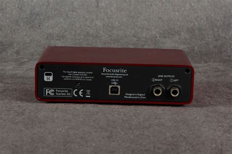 Focusrite Scarlett 2i2 1st Gen 2nd Hand | Rich Tone Music