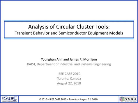 Ppt Analysis Of Circular Cluster Tools Transient Behavior And