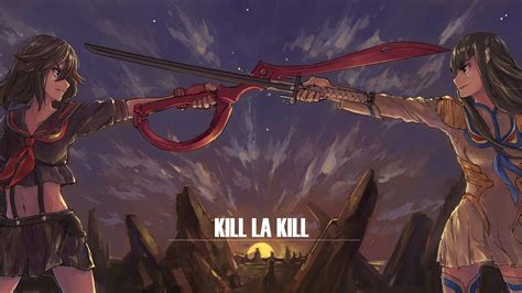 Hd Wallpaper Battle Of Satsuki And Ryūko In Kill La Kill By 00giraffe