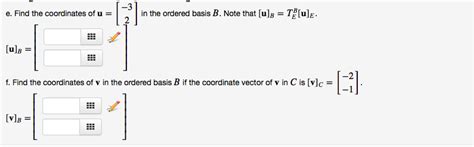 Solved 1 Point Consider The Ordered Bases B And C 9 7 A Chegg