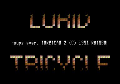 CSDb Turrican II 11H By Lurid Tricycle 1997