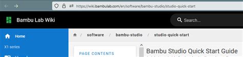 Wiki Breadcrumb Links Are Broken Bambu Lab Software Bambu Lab