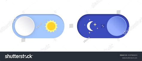 switch element button light dark theme stock vector royalty free 2197969223 shutterstock