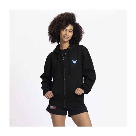 Pikachu Neon Pokémon Active Black Pink And Blue Midweight Zip Up Hoodie