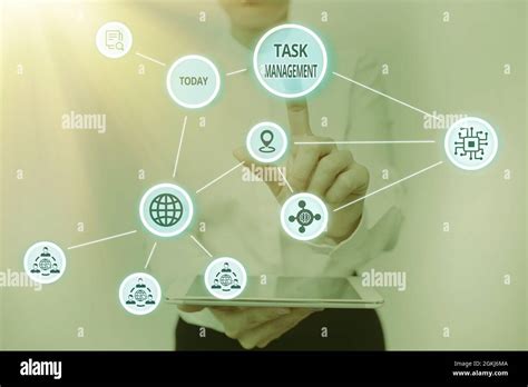 Sign Displaying Task Management Business Overview The Process Of Managing A Task Through Its