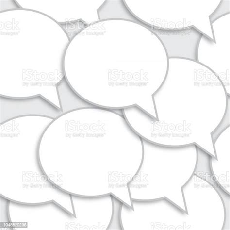 화이트 연설 거품 원활한 패턴 기포에 대한 스톡 벡터 아트 및 기타 이미지 기포 말하기 연설 Istock