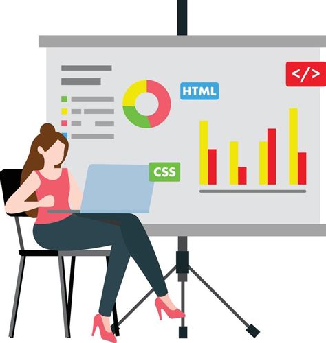 Web Developer Implementing Technical SEO Improvements Illustration