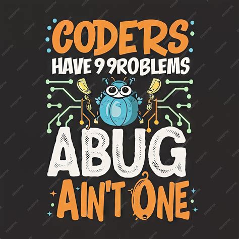 Motivational Tshirt Design Typography Illustration For Coders Programmers Premium Ai Generated